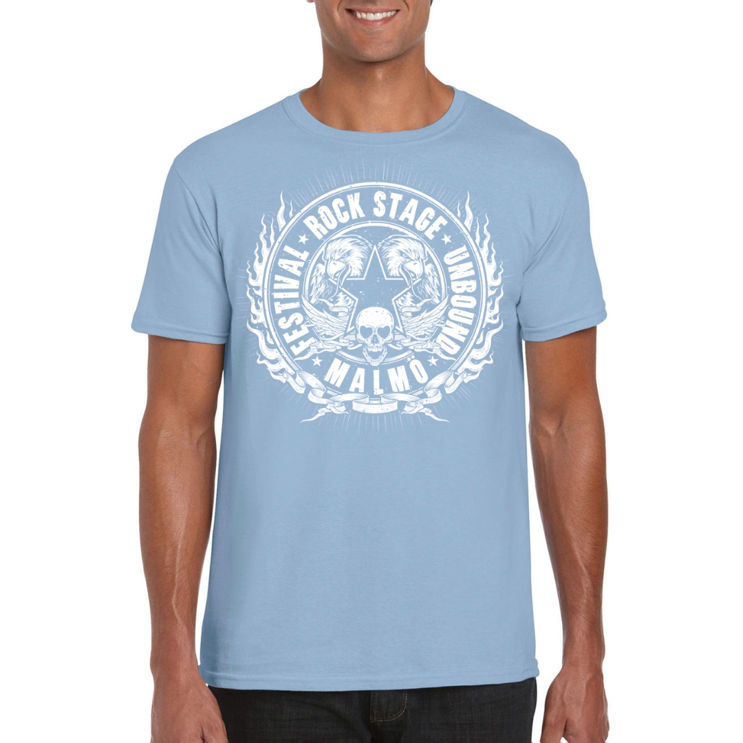 Rock Stage T-Shirt Ljusblå - Rock Stage Malmö
