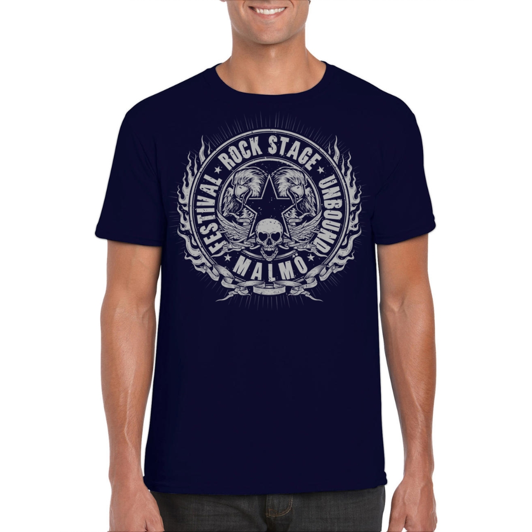 Rock Stage T-Shirt Mörkblå - Rock Stage Malmö